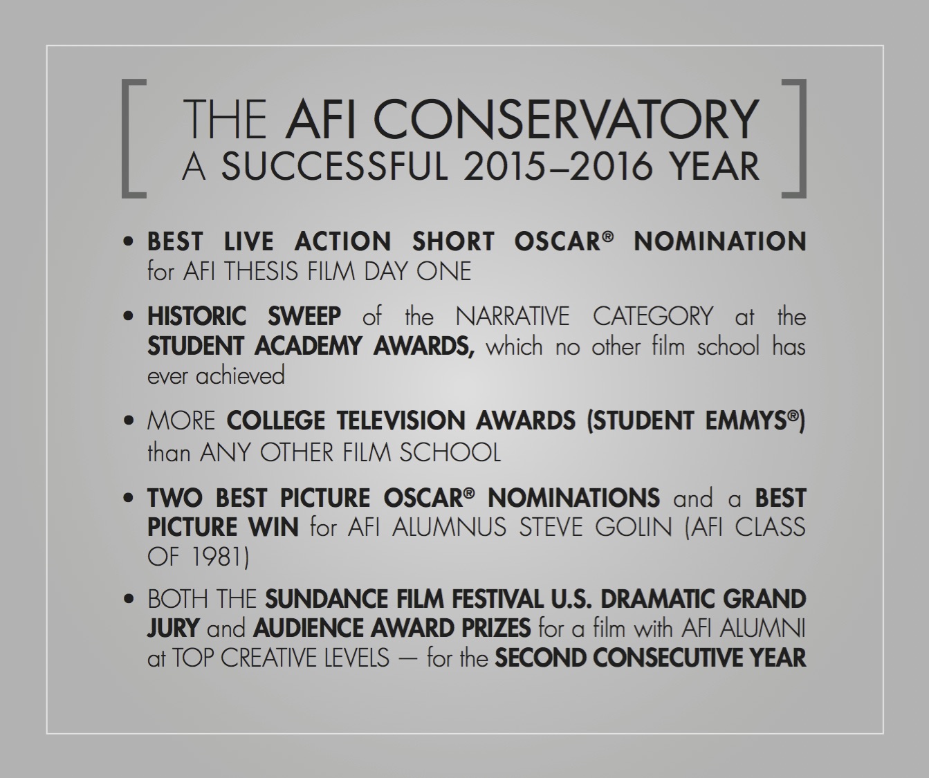 AFI Conservatory: Tradition and Change | American Film Institute
