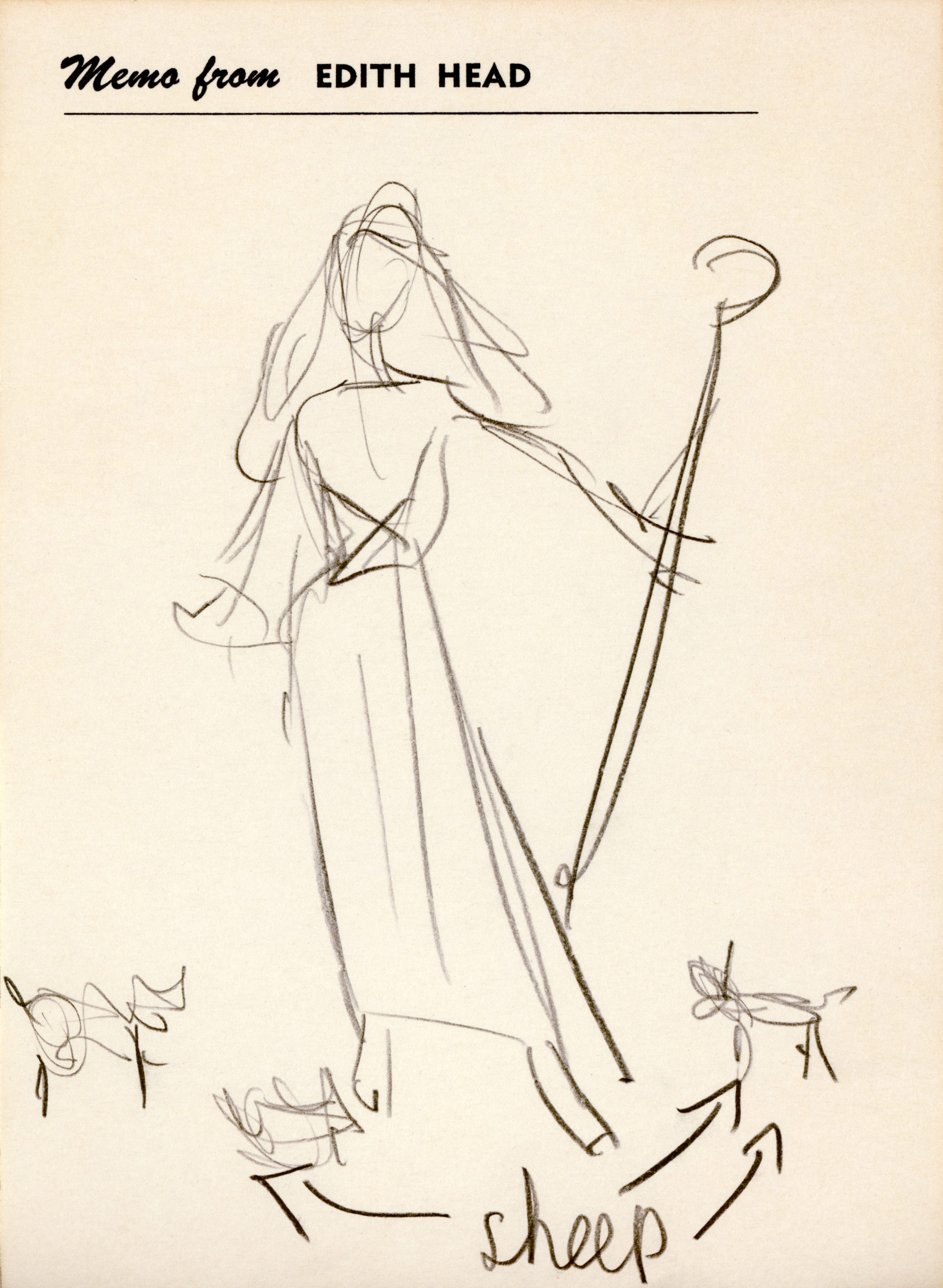 From the AFI Archives: Edith Head’s Personal Sketches | American Film ...