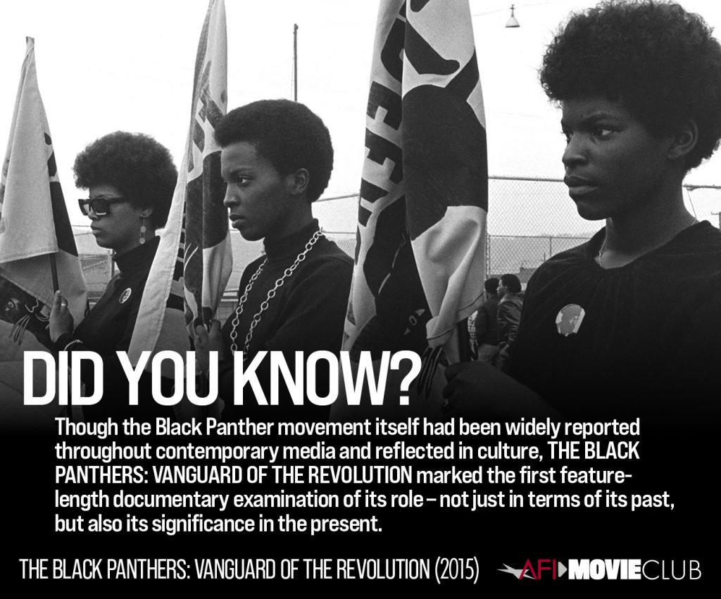 AFI MOVIE CLUB: THE BLACK PANTHERS: VANGUARD OF THE REVOLUTION ...