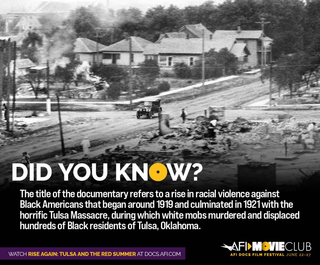 AFI Movie Club: RISE AGAIN: TULSA AND THE RED SUMMER | American Film ...