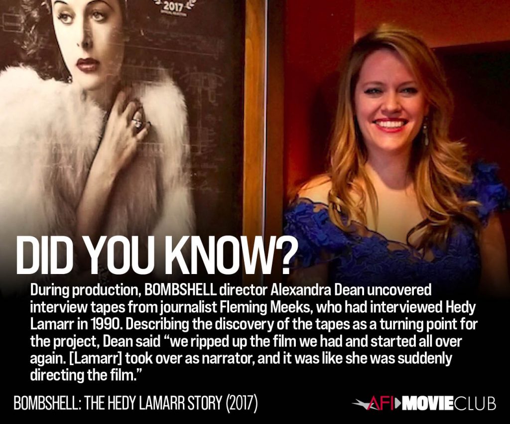 BOMBSHELL: THE HEDY LAMARR STORY (2017) – AFI Movie Club | American ...