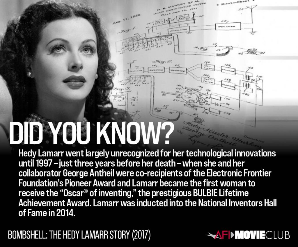BOMBSHELL: THE HEDY LAMARR STORY (2017) – AFI Movie Club | American Film Institute