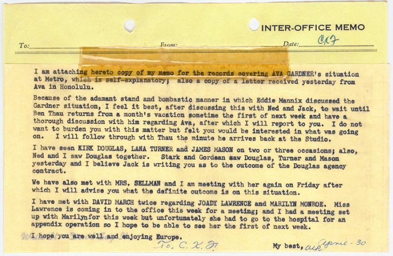 Charles K. Feldman – AFI Collection | American Film Institute