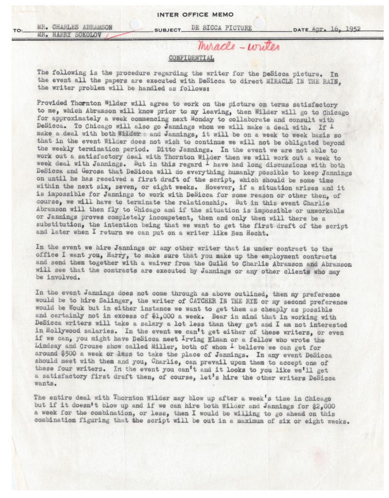 Charles K. Feldman – AFI Collection | American Film Institute